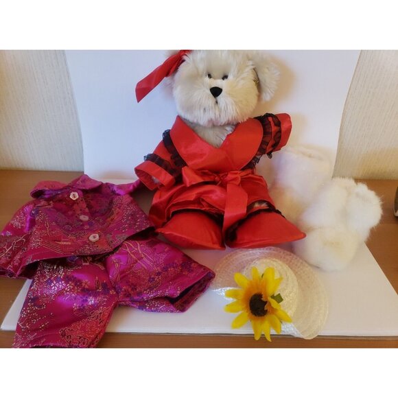 Teddy Bear Stuffers | Toys | Dress Up Teddy Bear Fancy Satin Lace And ...